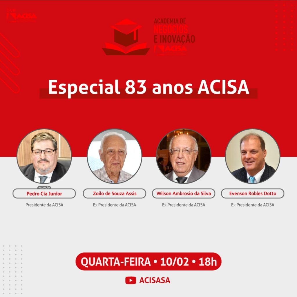 Acisa terá live especial pelo aniversário de 83 anos - ABCD Real